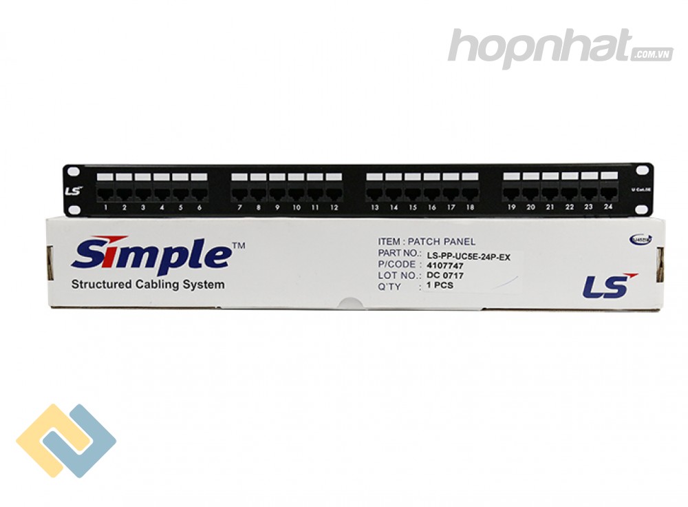 Patch Panel 24 port LS hàng chính hãng, giá tốt