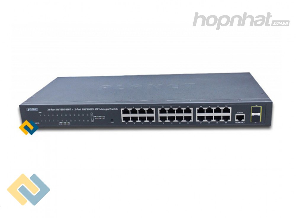 Planet GS-4210-24T2S - GS-4210-24T2S IPv4/IPv6, 24-Port 10/100/1000Base ...